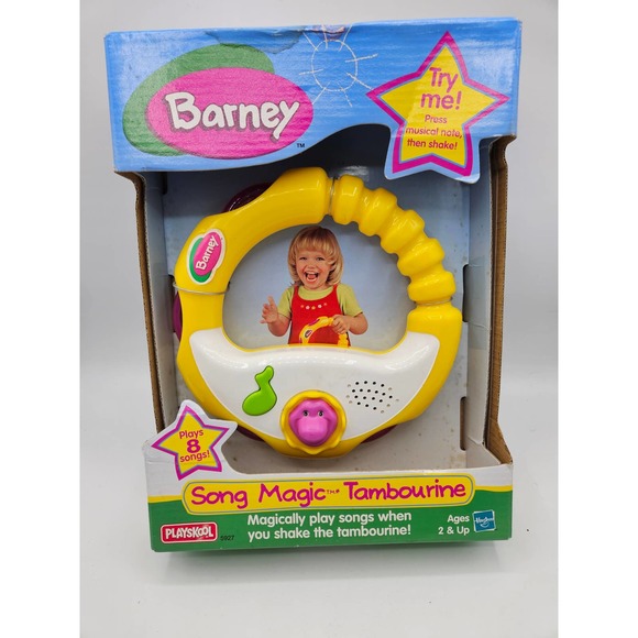 Playskool | Toys | 999 Playskool Barney The Dinosaur Magic Tambourine ...